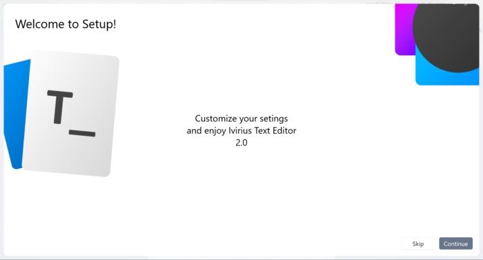 New setup for Ivirius Text Editor :: Ivirius